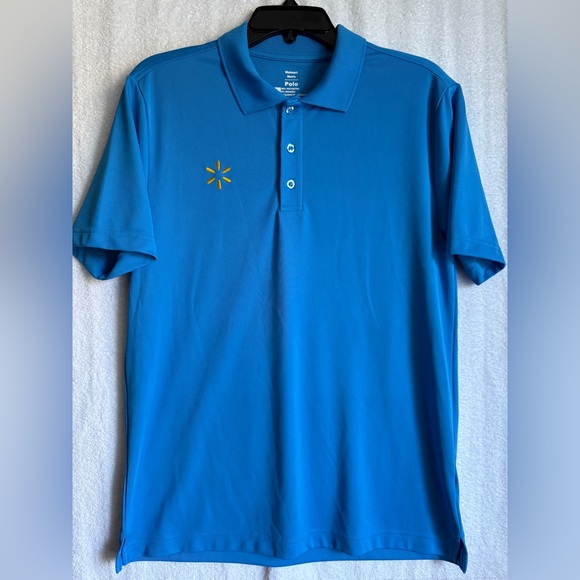 Shirts | Walmart Employee Uniform Polo Shirt Mens S Blue W Embroidered ...